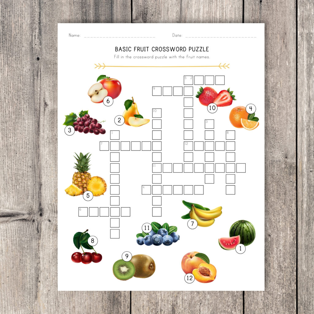 Fruit Worksheet Set